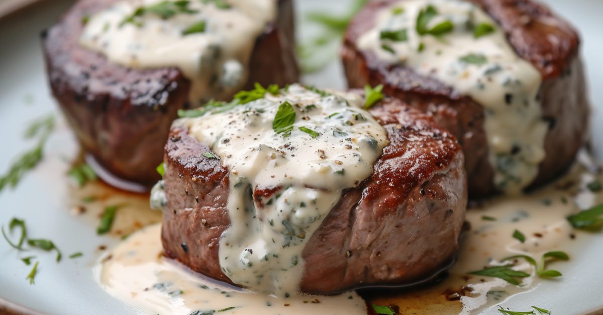 Medalhão de Filé Mignon na Air Fryer com Molho Gorgonzola – Aprender e ...